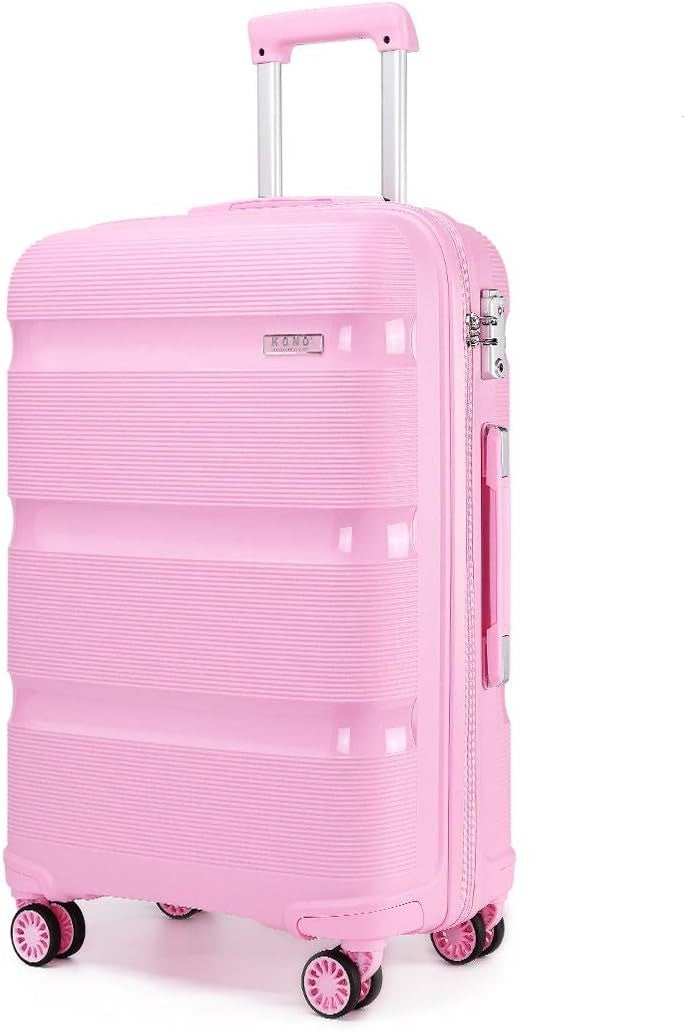 Kono Pink Hard Shell Large Suitcase