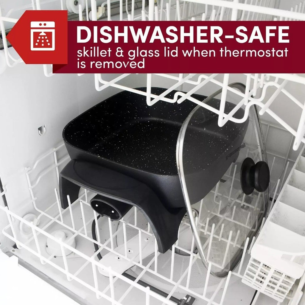 ELITE GOURMET Electric Skillet Extra Deep Non-Stick Pan | Scope Online ...