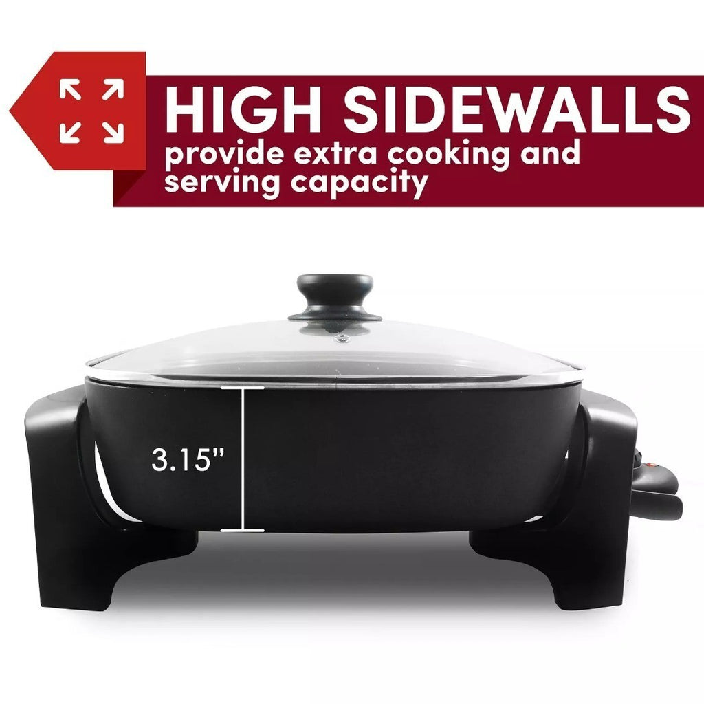 ELITE GOURMET Electric Skillet Extra Deep Non-Stick Pan | Scope Online ...