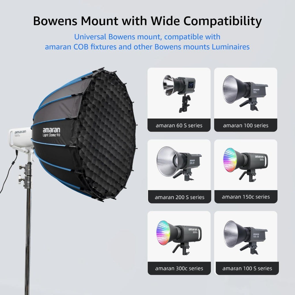 AMARAN Light Dome 90 Circular Softbox Bowens Mount 90cm | Scope Online ...