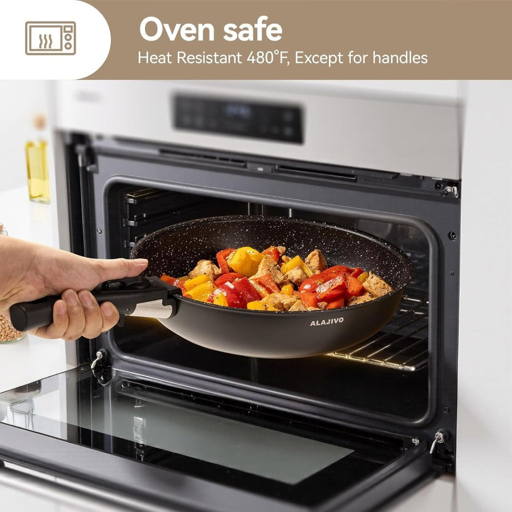 7-Piece Non-Stick Cookware Set Frying Pans Grey Granite | Scope Online ...