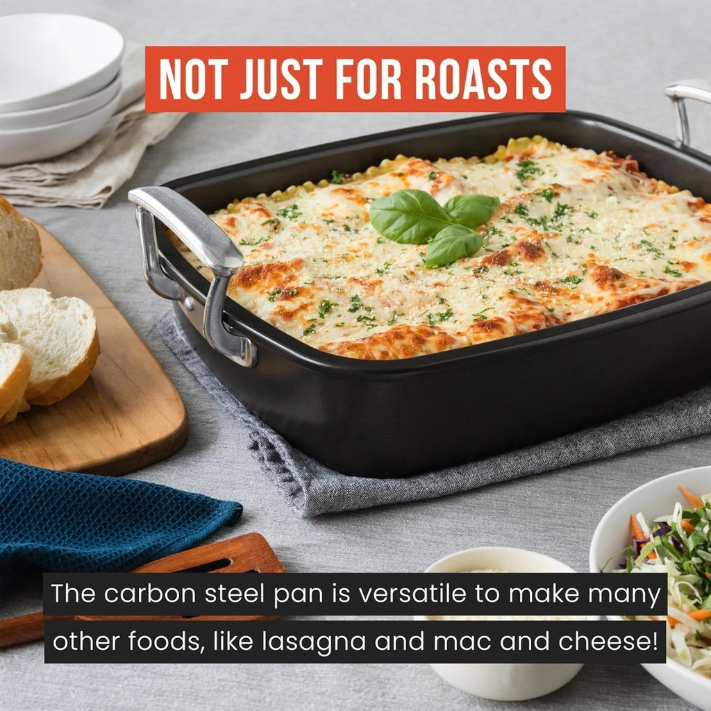 CHEF POMODORO Deluxe Roasting Tin with U-Rack Extra Large | Scope ...