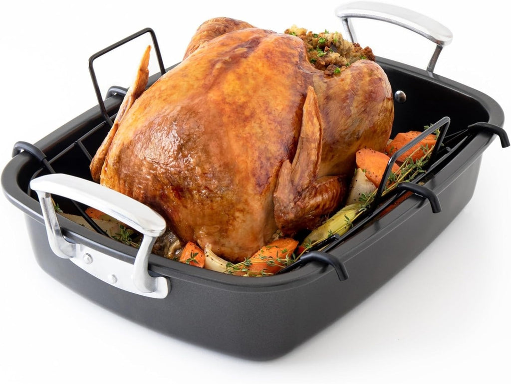 CHEF POMODORO Deluxe Roasting Tin with U-Rack Extra Large | Scope ...