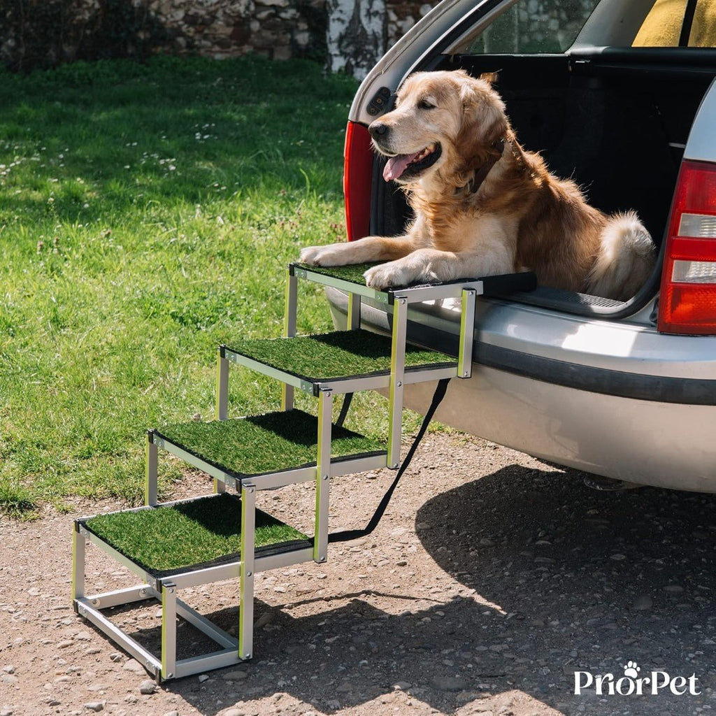 PRIORPET Folding Car Steps for Dogs Artificial Grass Surface | Scope ...