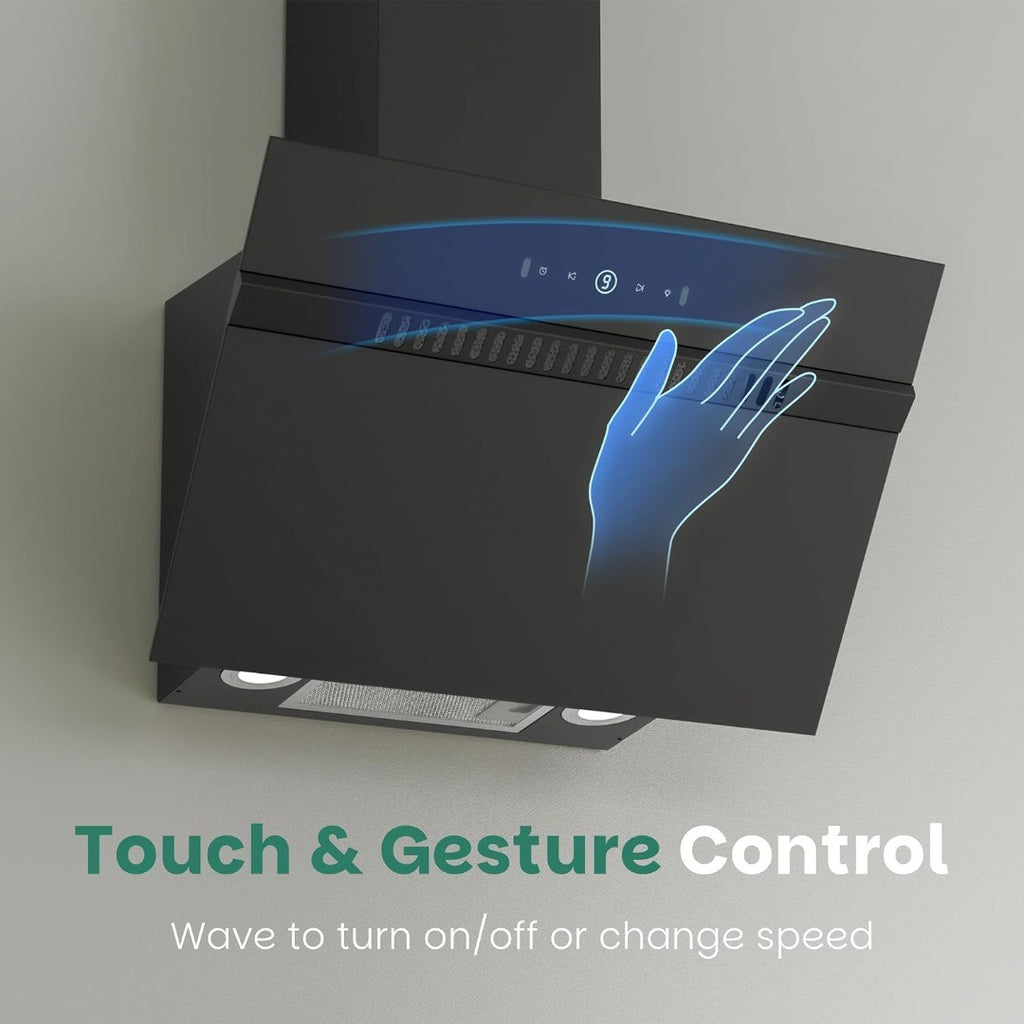 FIREGAS Inclined Chimney Cooker Hood 60cm Black | Scope Online Charity Shop