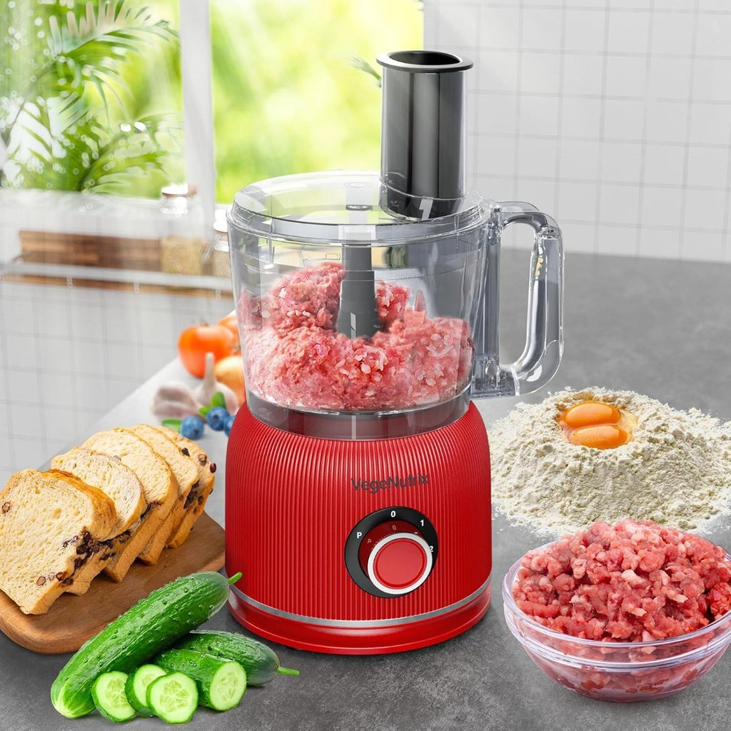VEGENUTRIX Food Processor & Blender Combo 2.5L 1500W Red | Scope Online ...