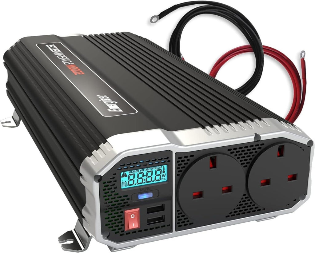 ENERGIZER Car Power Inverter 2000W 12V to 230V Pure Sine Wave | Scope ...