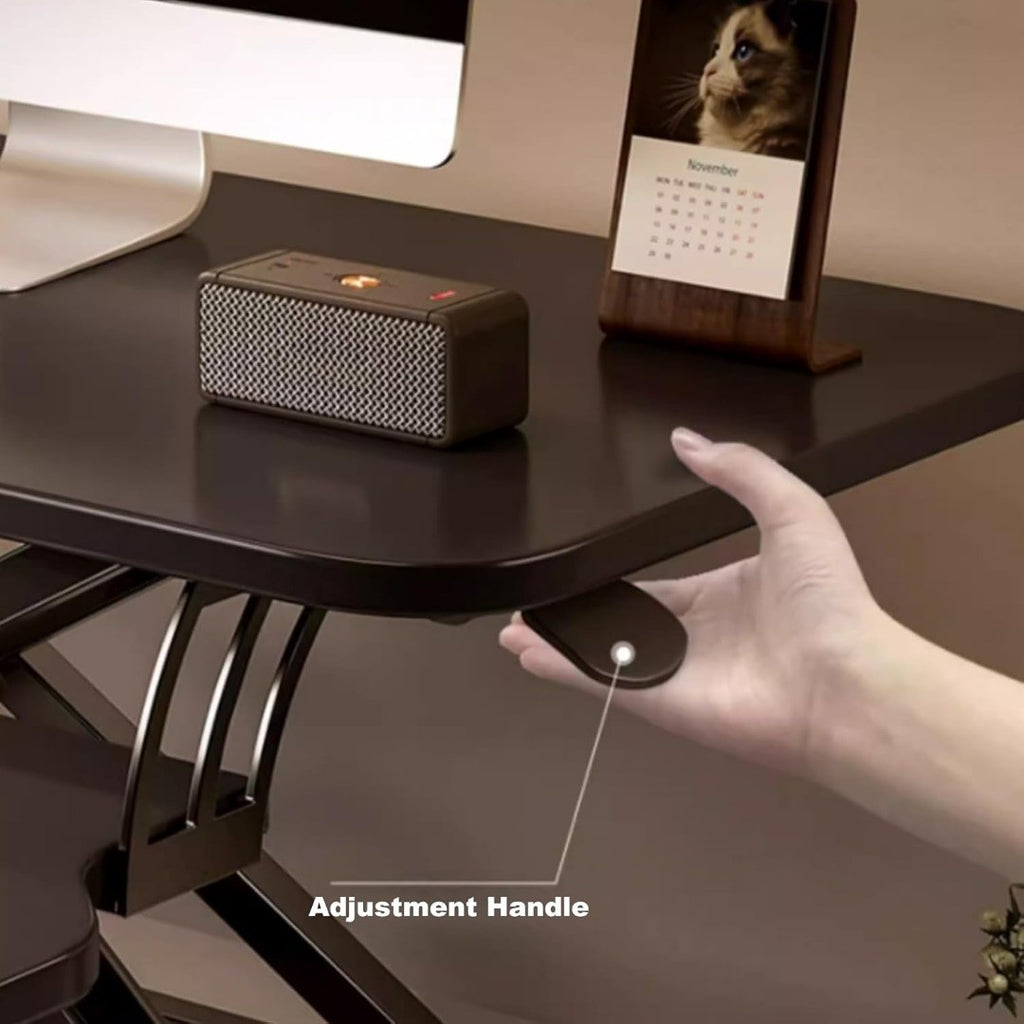 Standing Desk Converter Adjustable Laptop Stand 80cm Black | Scope ...