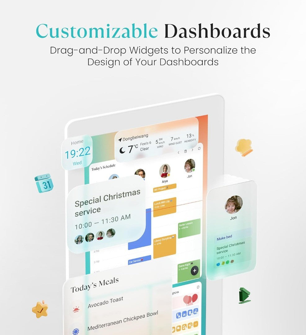 COZYLA Smart Digital Calendar+ 2 Planner Touchscreen 15.6in | Scope ...