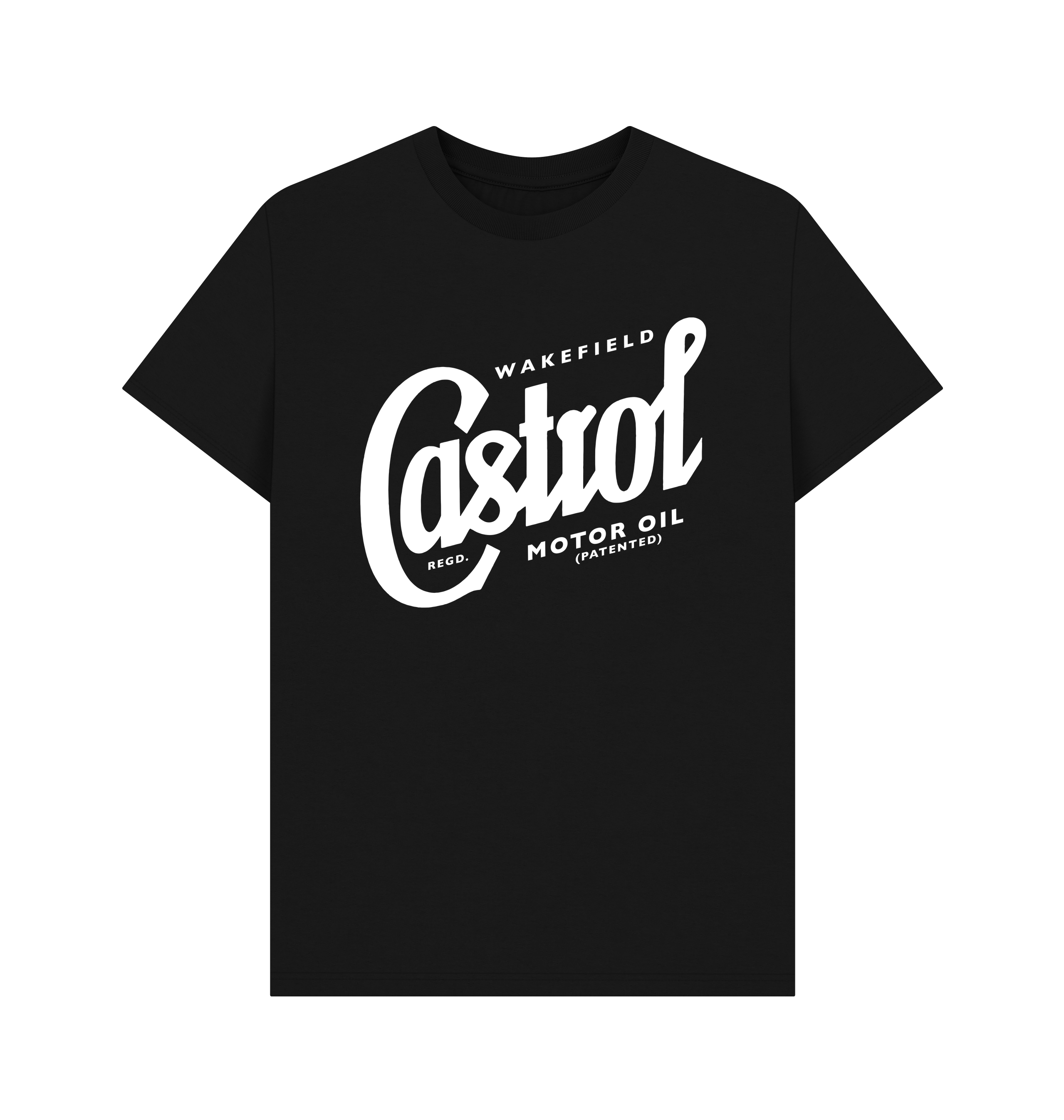 Castrol Classic Logo Wakefield Script Black T-Shirt | Scope Online ...
